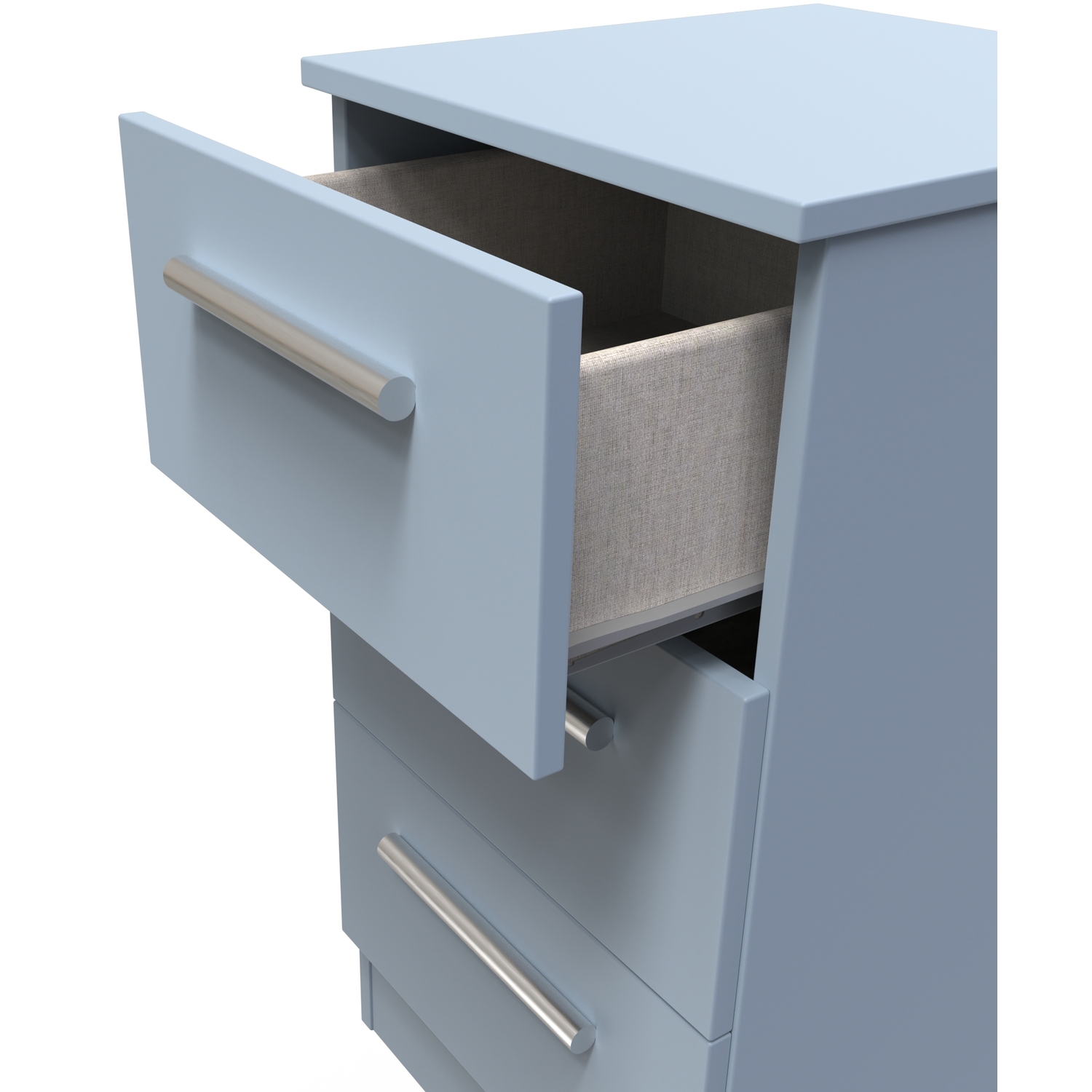 Contrast Ready Assembled 3 Drawer Bedside
