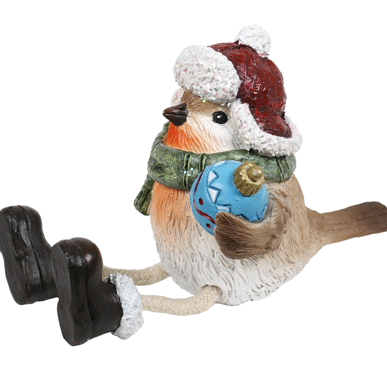 Shelf Sitting Robin Decoration