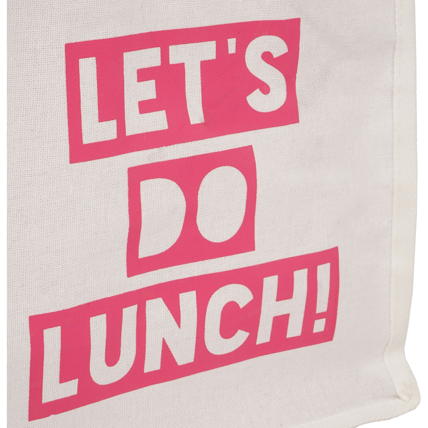 Let's Do Lunch Jute Lunch Bag