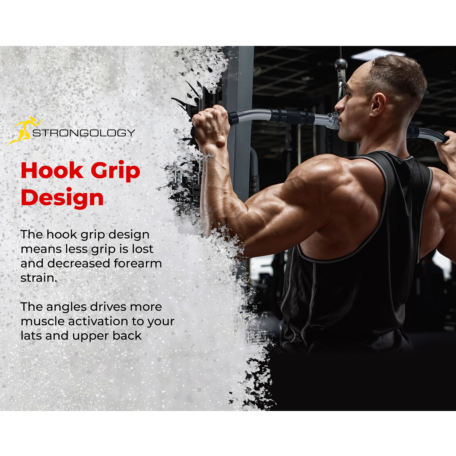 LAT BAR Attachment 100cm Cable Pull Bar