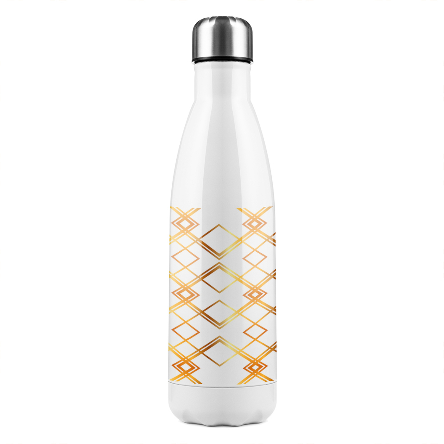 Geometric Golden Pattern Stainless Steel Bottle