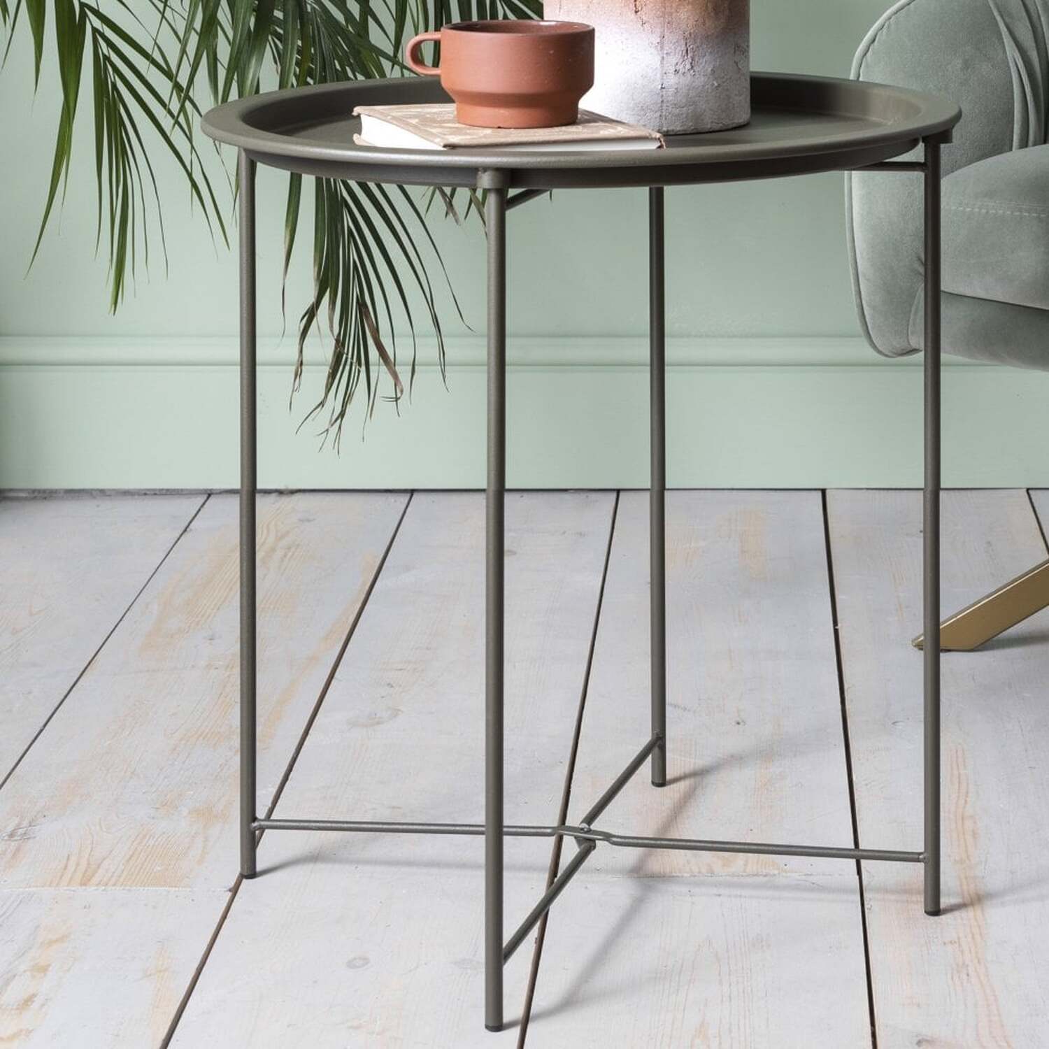 Solid Metal Side Table