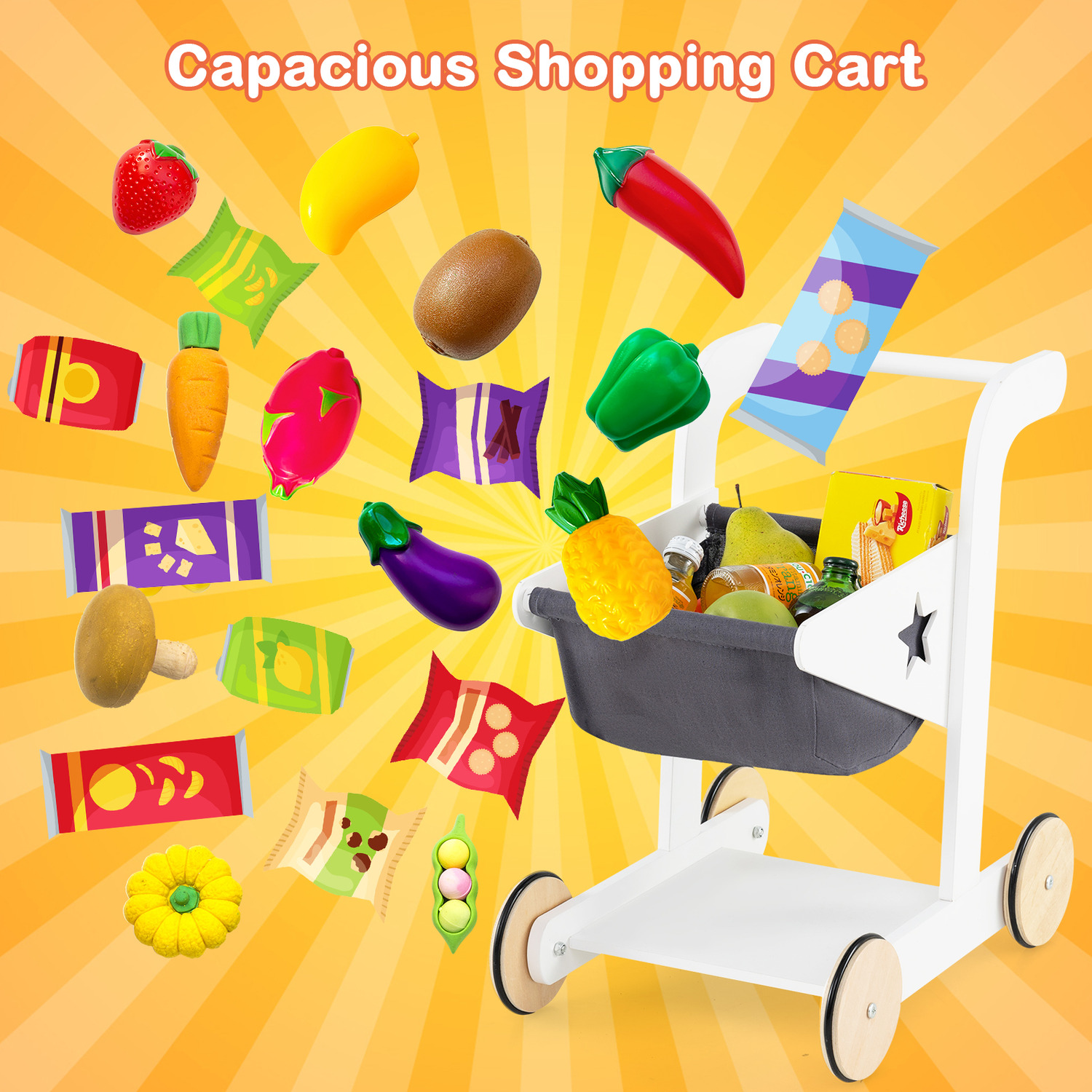 Pretend Play Grocery Store Set