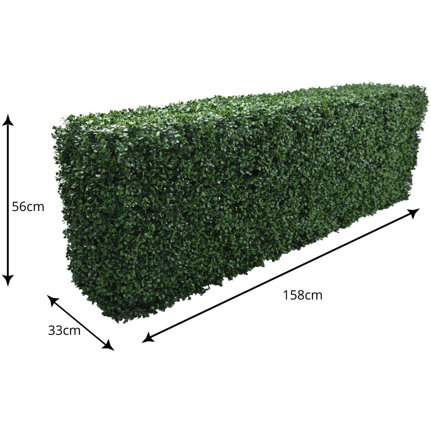 Premium Freestanding Artificial Boxwood Hedge on a Metal Frame