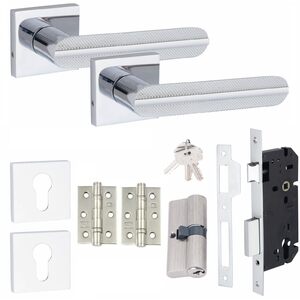 Lima Euro Lock Door Handle Complete Key Barrel Set