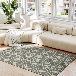 HOMCOM Geometric Pattern Area Rug