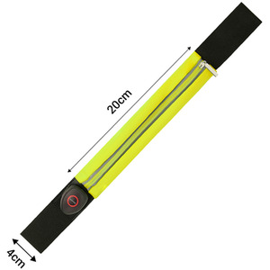 Lightweight LED Running Belt USB Rechargeable Waistpack