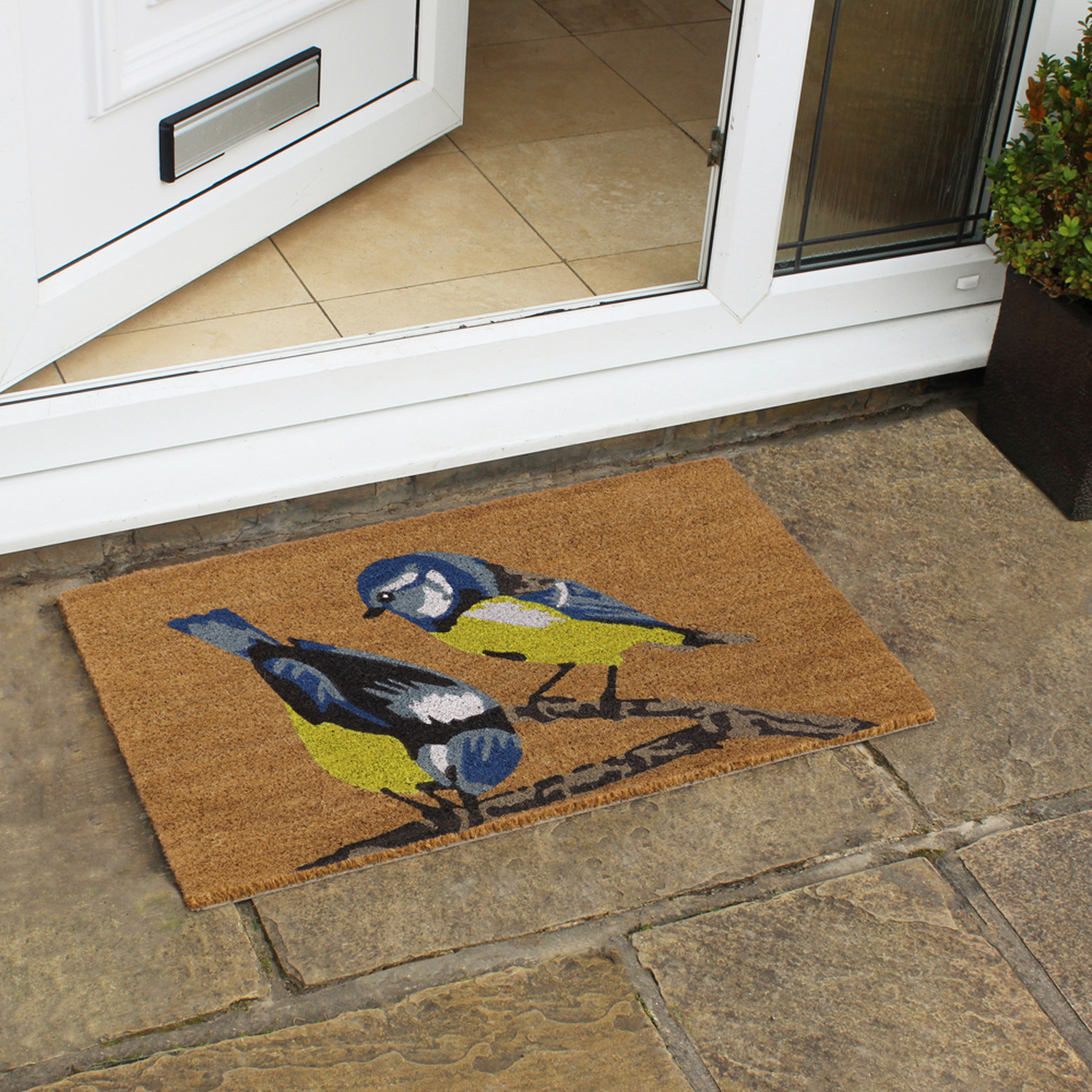 JVL Eco-Friendly Birds Door Mat