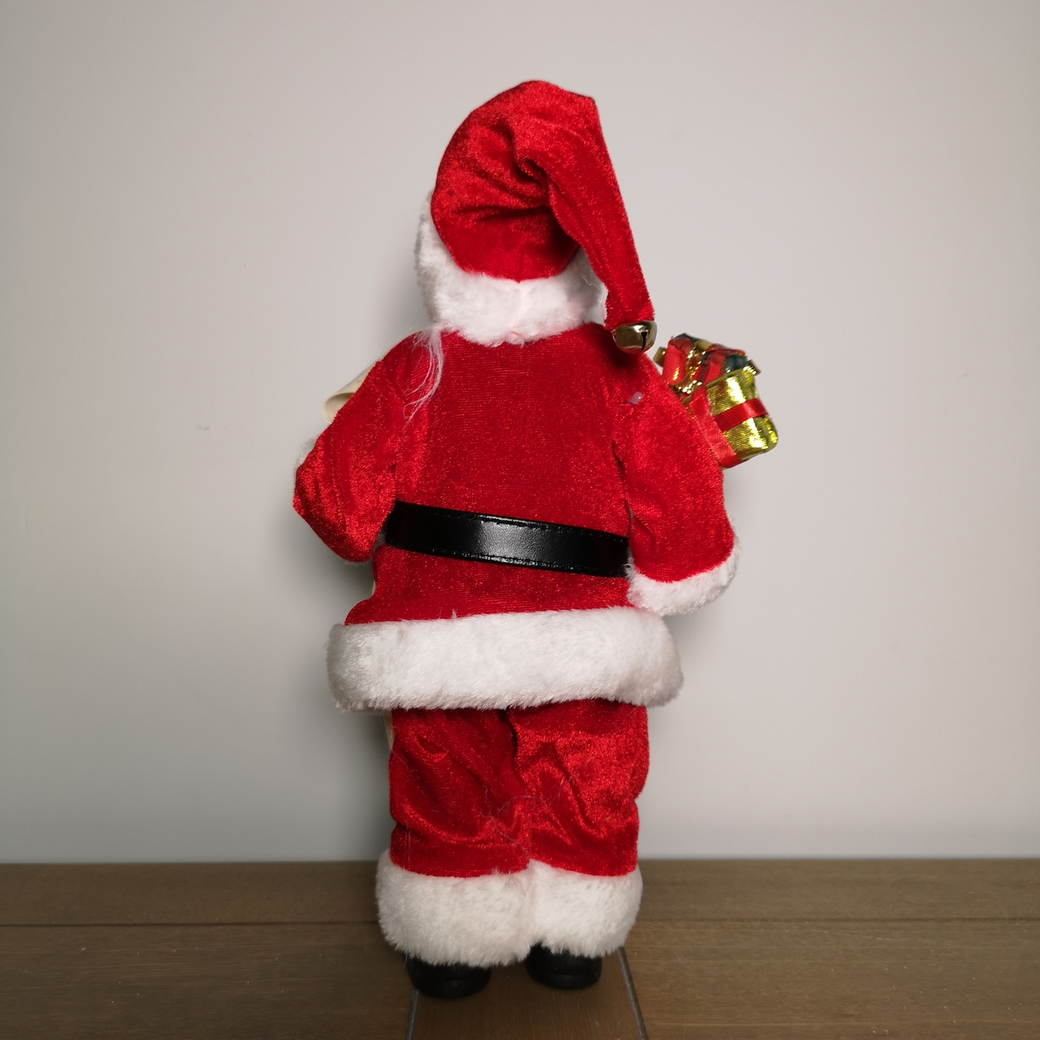 Standing Father Christmas with Gifts List of Names