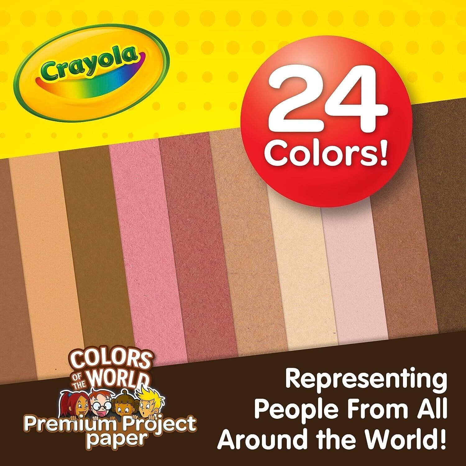 Crayola Construction Paper in Colours of The World