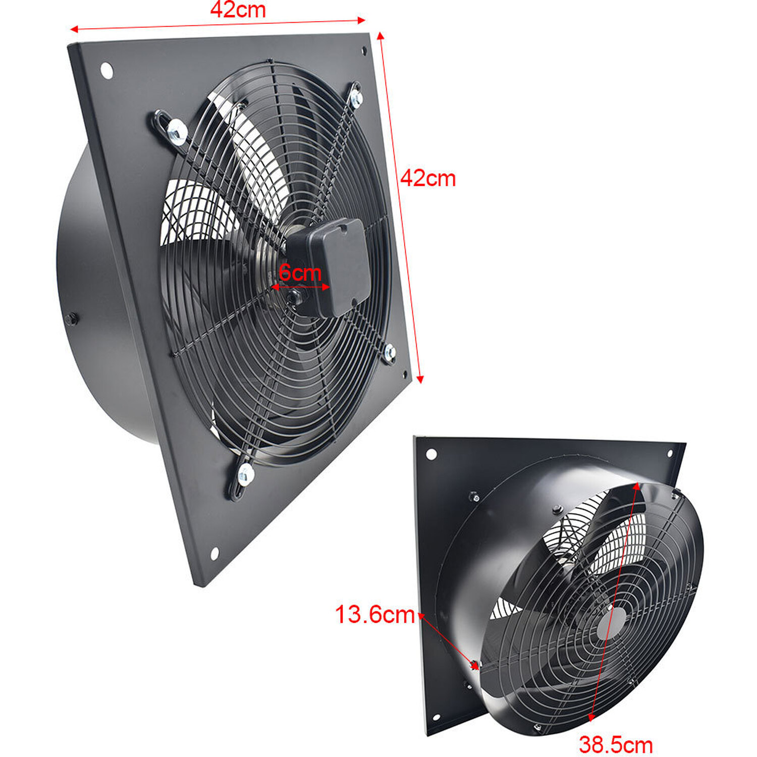 Ventilation Wall-Mounted Exhaust Axial Fan