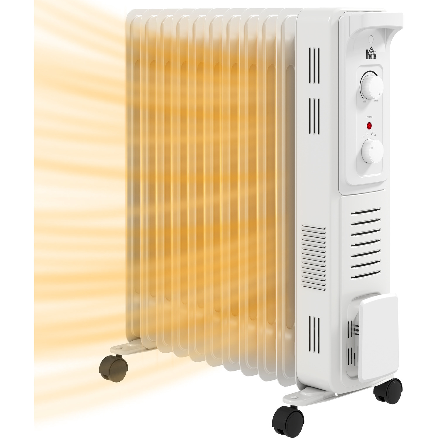 HOMCOM Electric Heater Energy Efficient Portable for Home