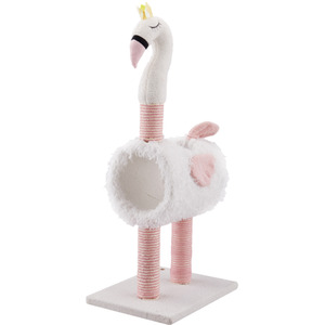 Flamingo-Shaped Cat Tower