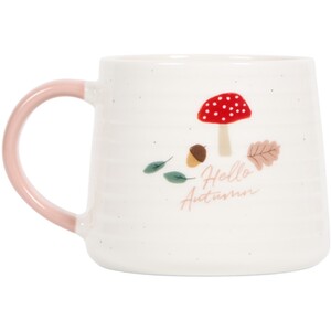 Hello Autumn Ribbed Mug
