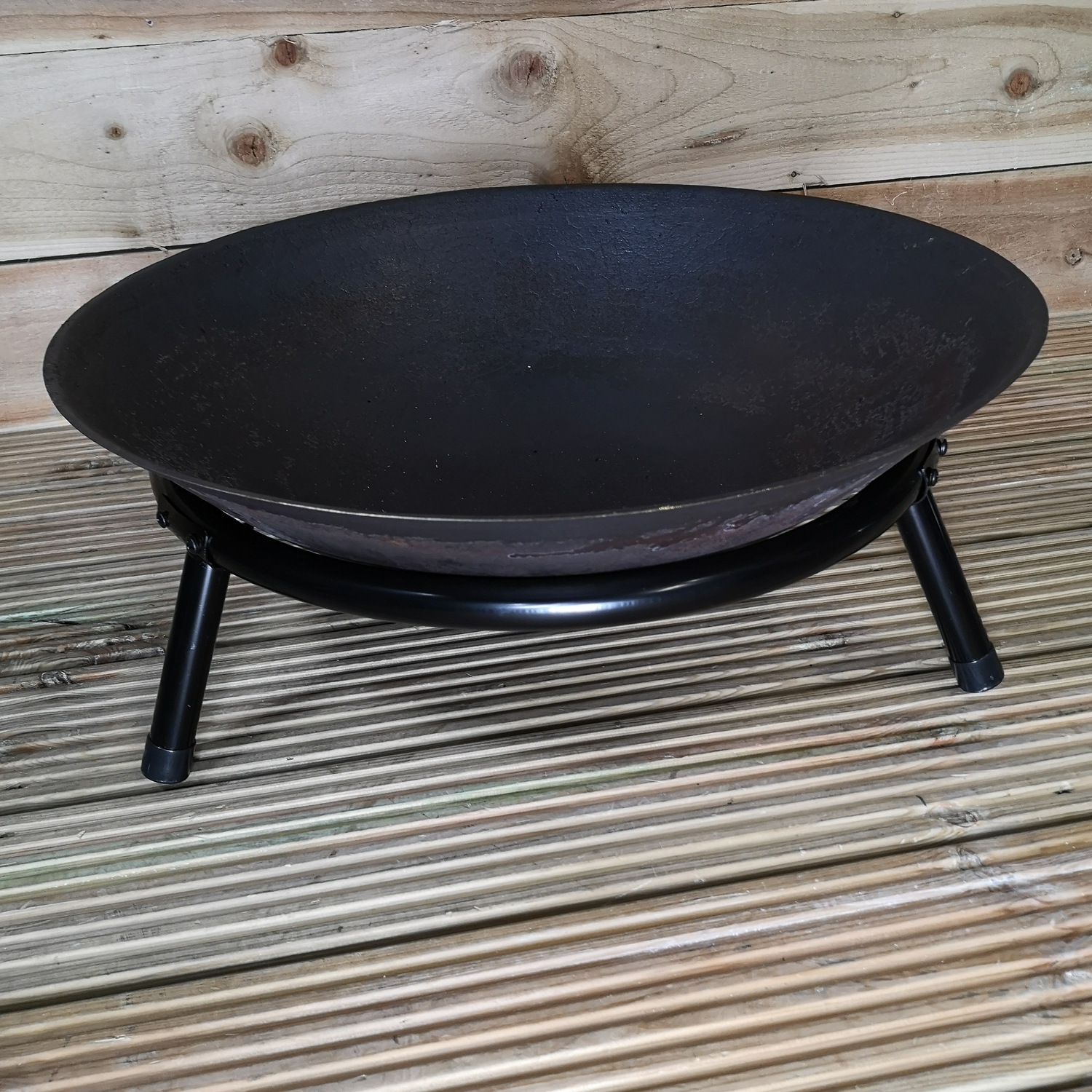 50cm Cast Iron Log Burner Fire Pit Bowl