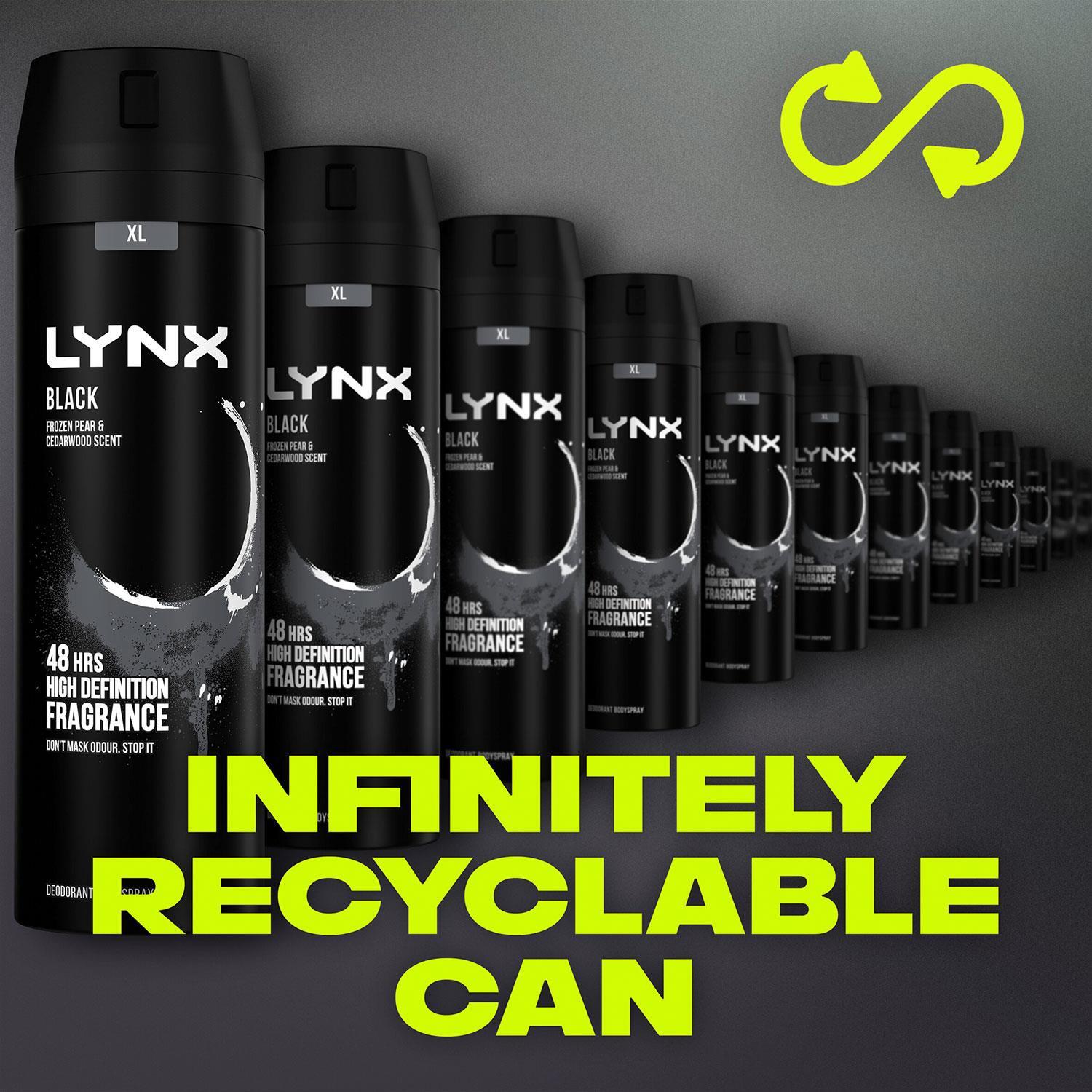 Lynx XL 48-Hour Odour Protection Body Spray Deodorant, 3 or 6 Pack, 200ml