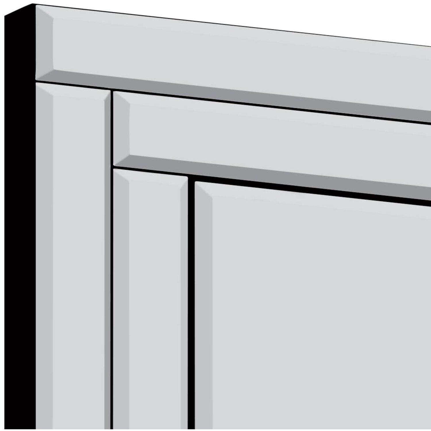 MirrorOutlet All Glass Bevel Free Standing Cheval Dress Mirror 150 x 40CM