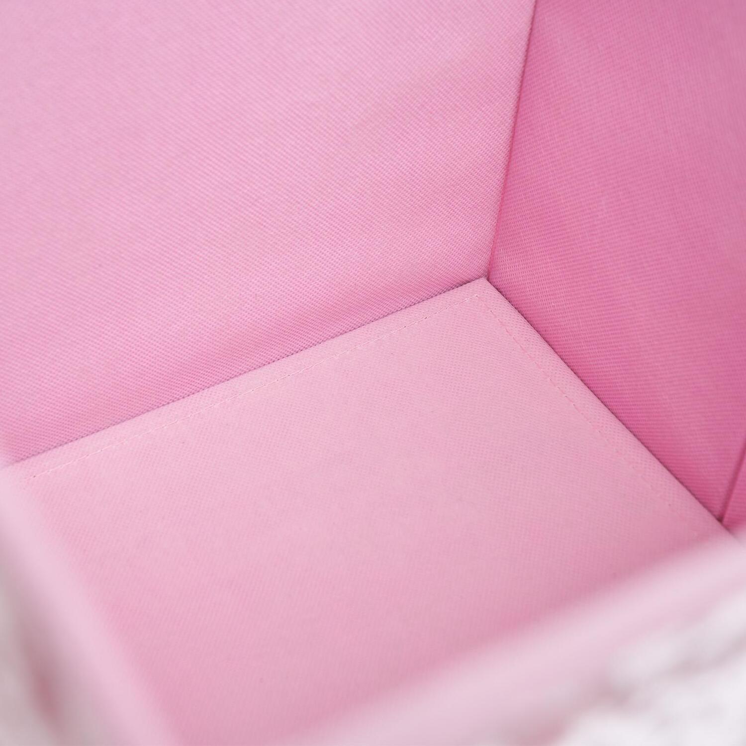 OHS Crushed Velvet Cube Decorative Fabric Storage Boxes