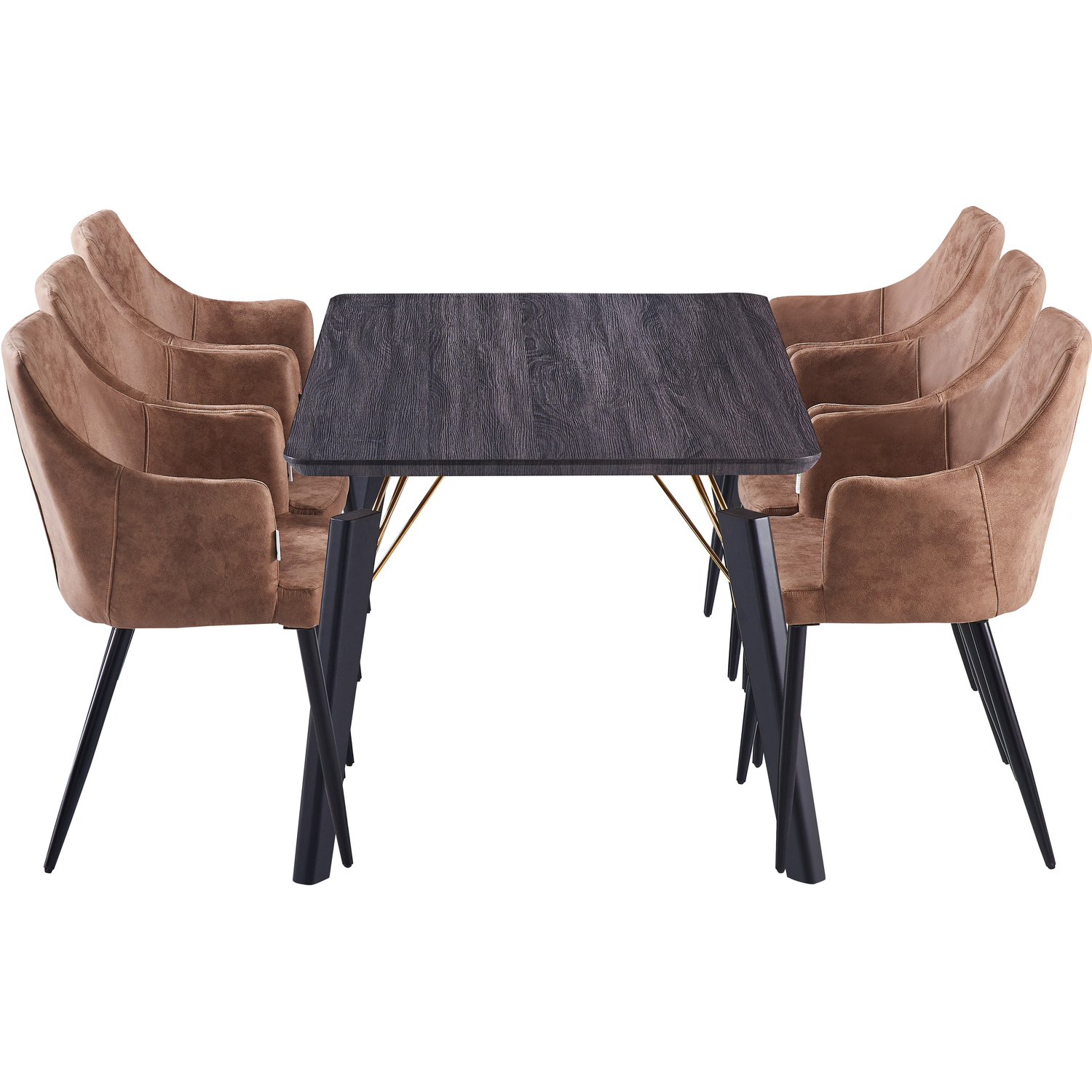 Zarah Cosmo LUX Dining Set with a Table and 6 Chairs