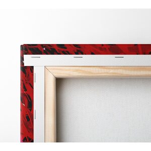 Red Squares Canvas Print Wall Art