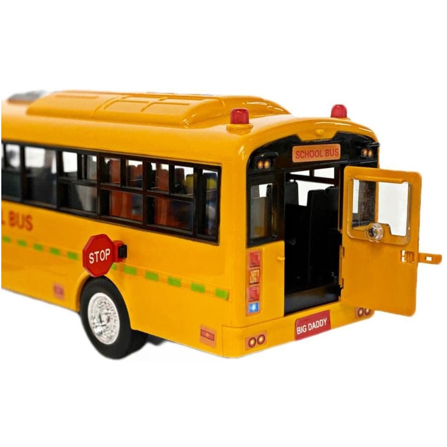 Yellow School Bus with Open-able Doors