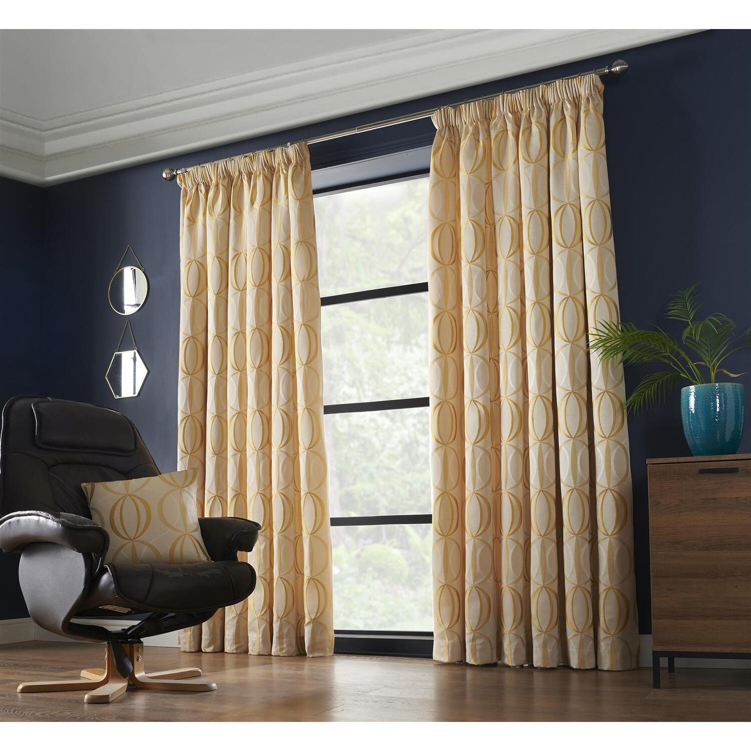 Ome Pencil Pleat Taped Top Curtains
