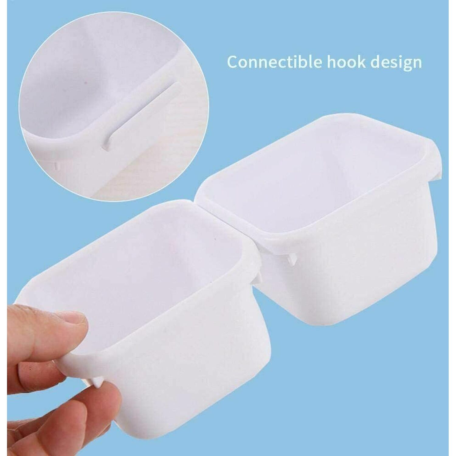 8pc Plastic Drawer Storage Trays