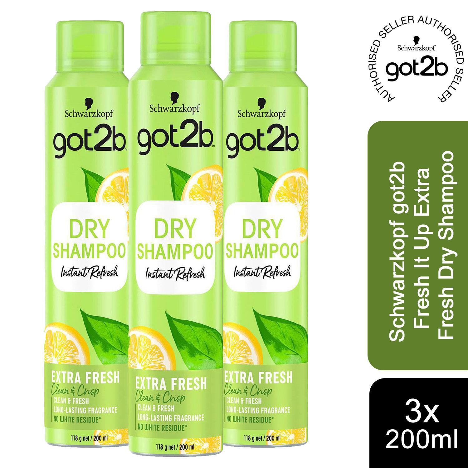 Schwarzkopf got2b Fresh It Up Extra Fresh Dry Shampoo, 200ml