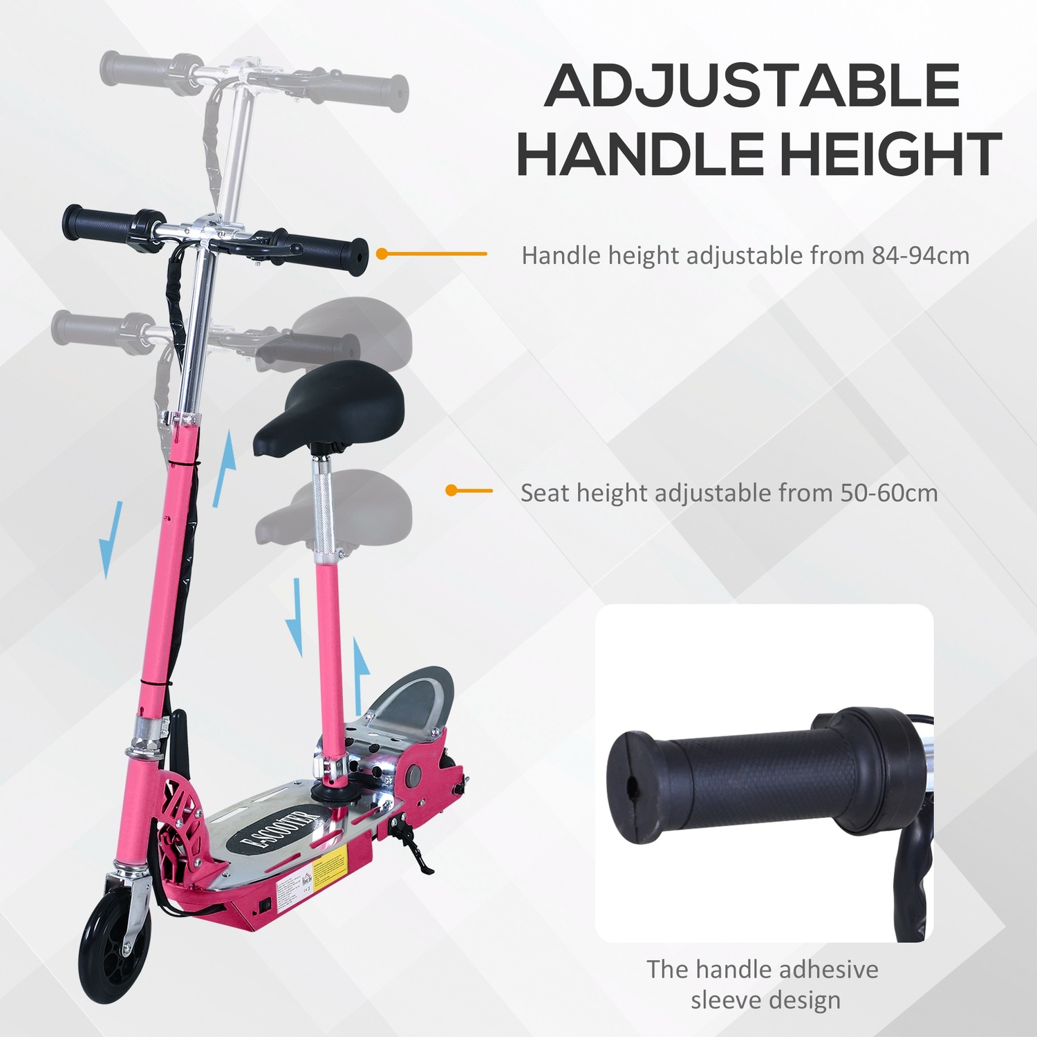 HOMCOM Foldable Powered 24V Rechargeable Scooter