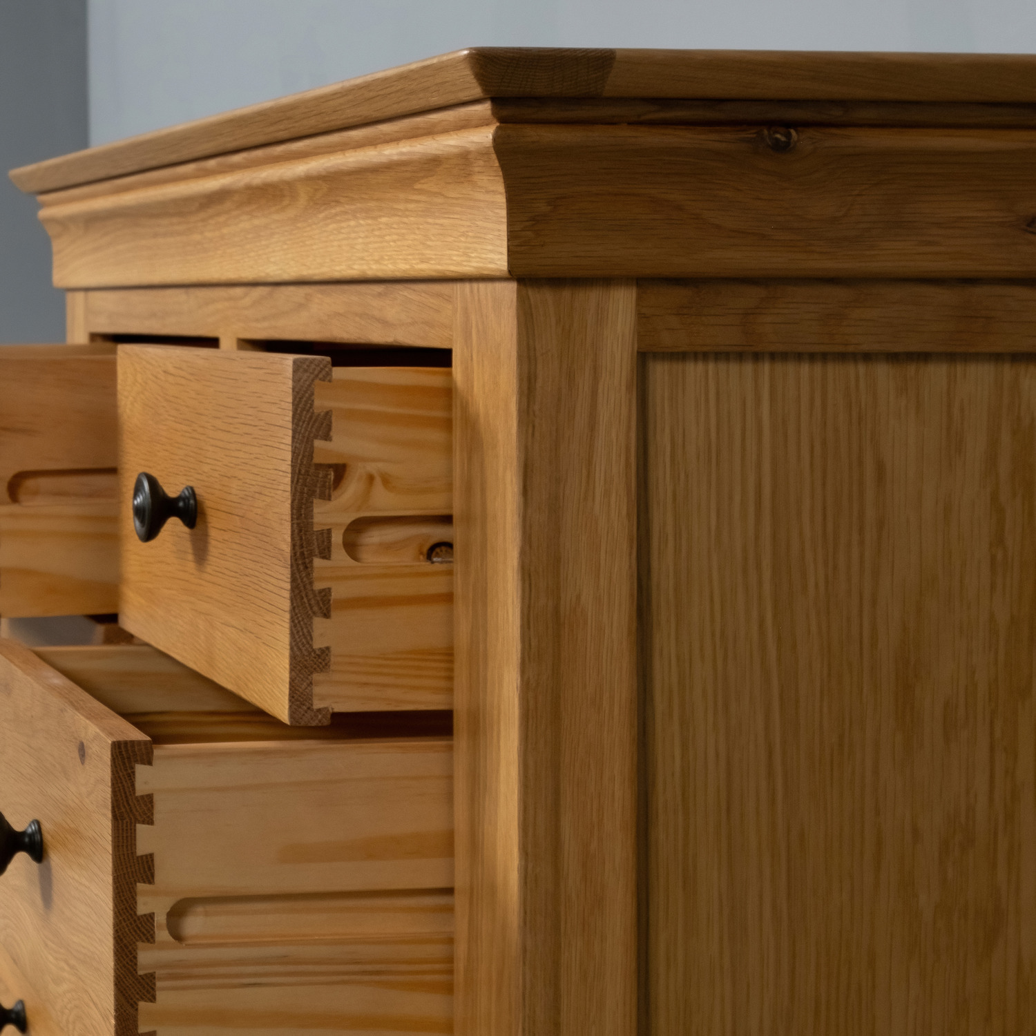 Light Oak 4 Over 3 Chest Of Drawers