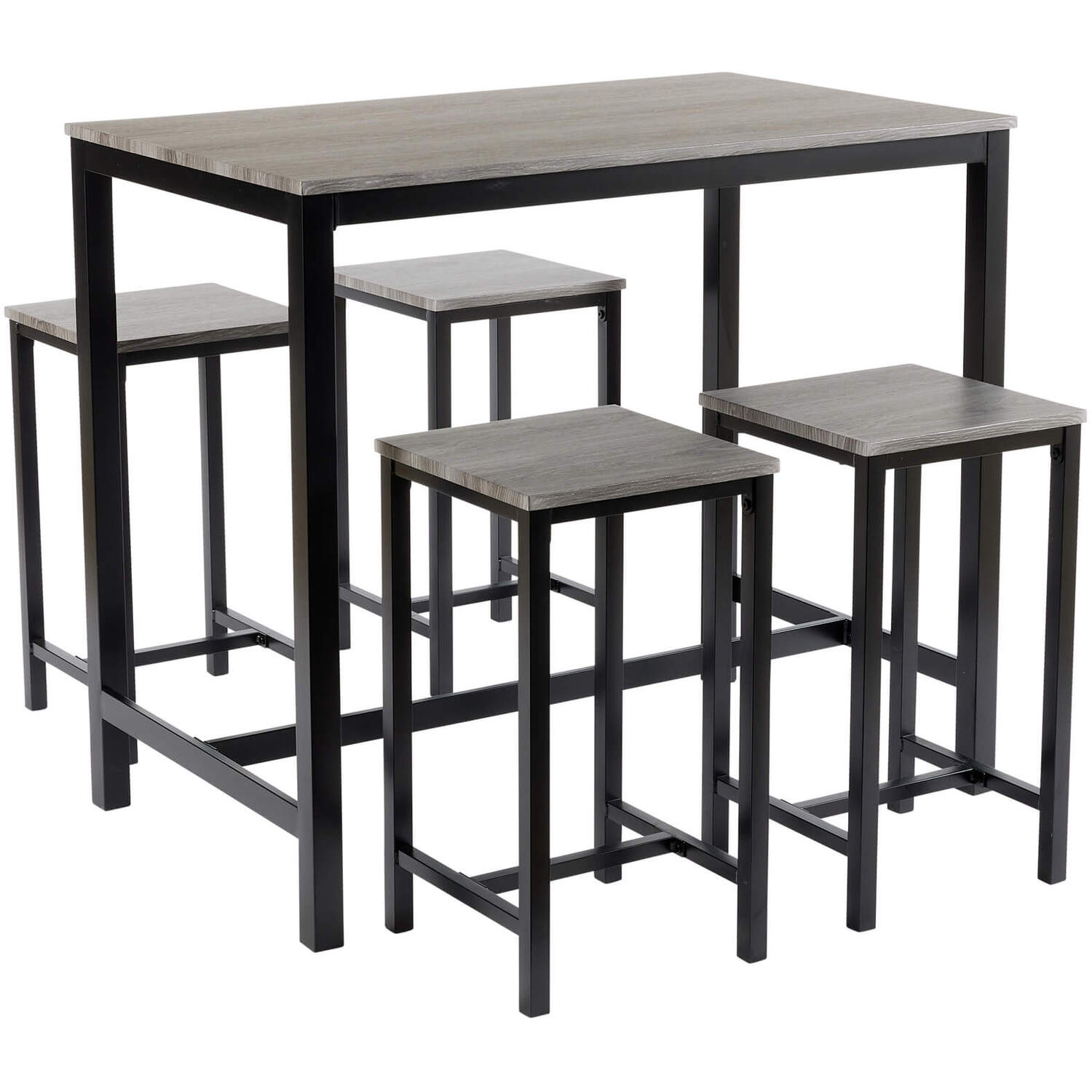Nicosia Dining Table and Bar Stool Set