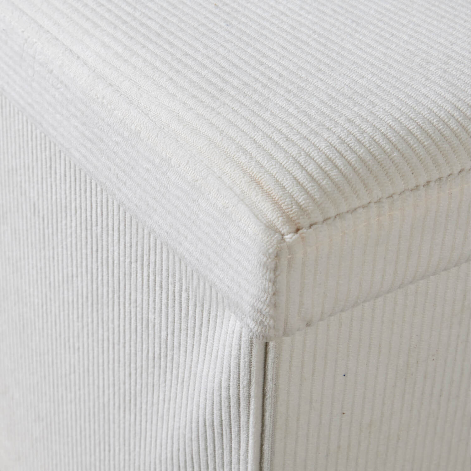 Rectangular Corduroy Folding Ottoman