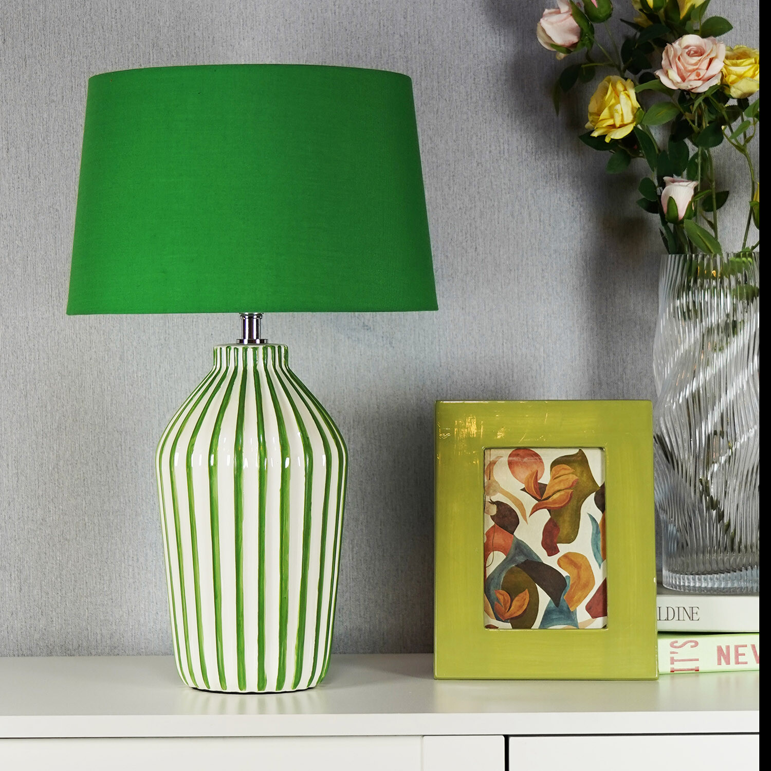 Hallie Stripe Table Lamp