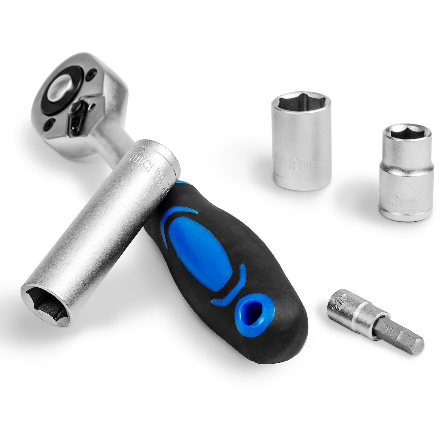 Ratchet With Socket Set - 94-Piece, 14 And 12 ", Plastic Case Included