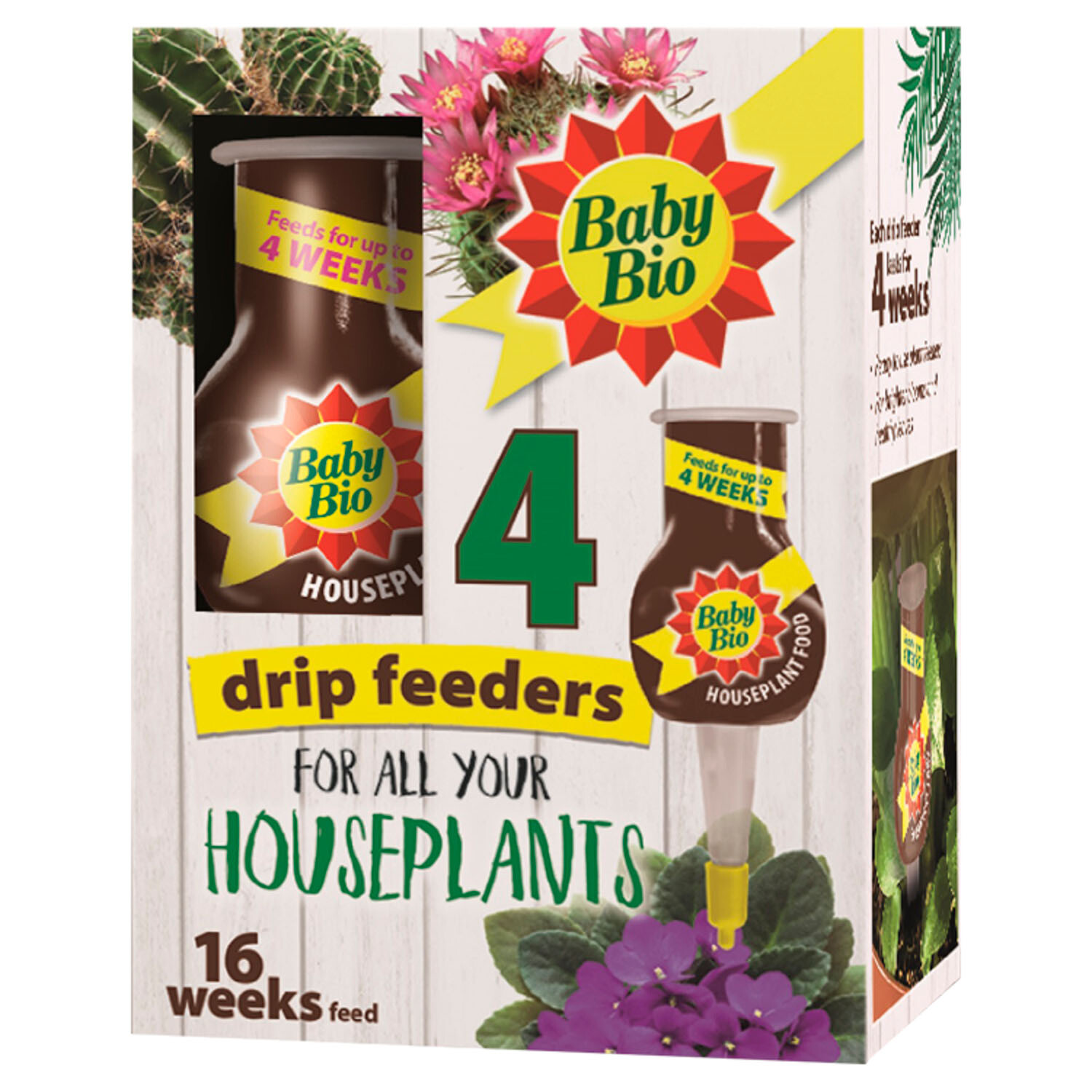 Pack of 4 Baby Bio Houseplant Drippers