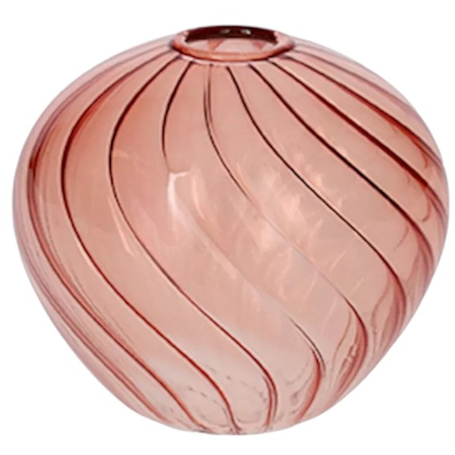 Glass Swirl Pattern Decorative Bud Vase H7cm