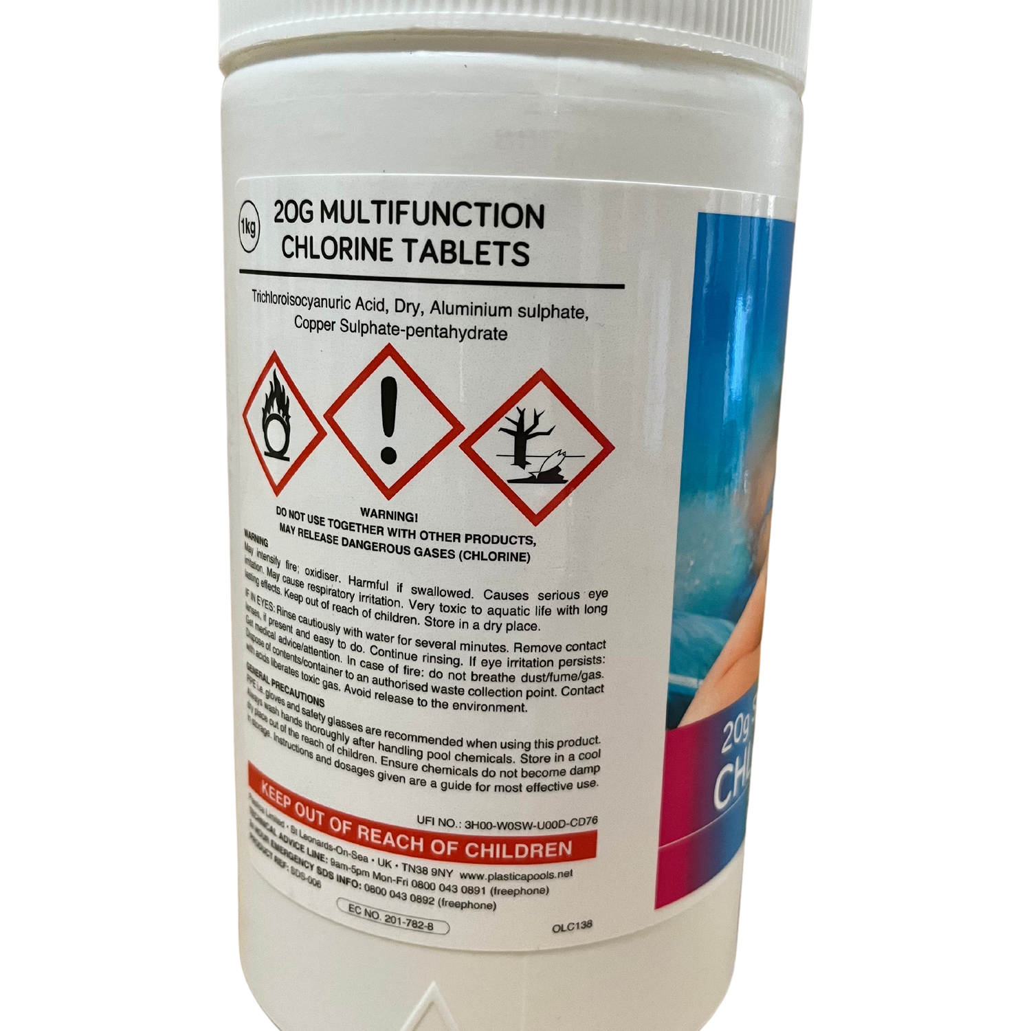 1kg Castle Hot Tubs Multi-Pool Tablets - 20g
