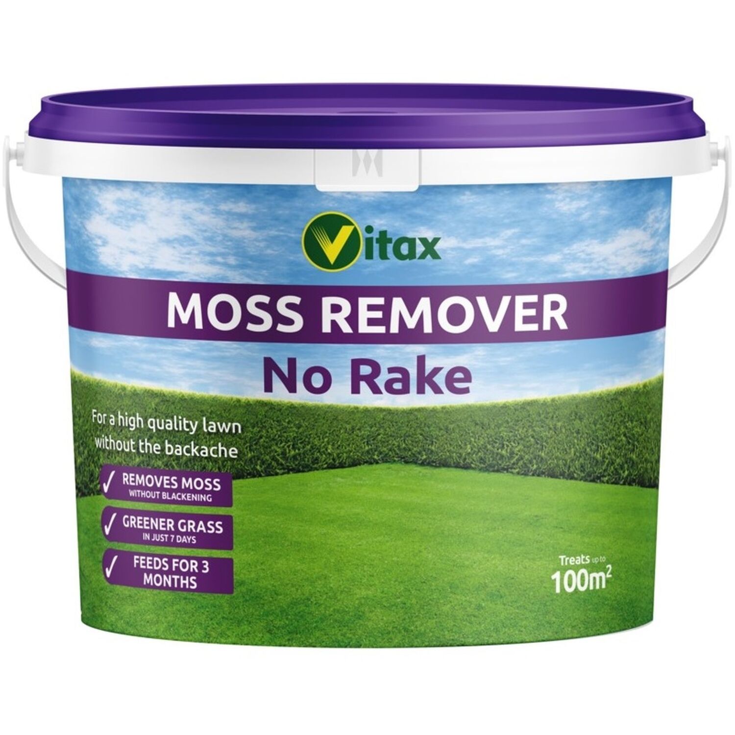 Moss Killer No Rake Lawn Moss Remover Greener Lawn 3 Month Feed 5kg