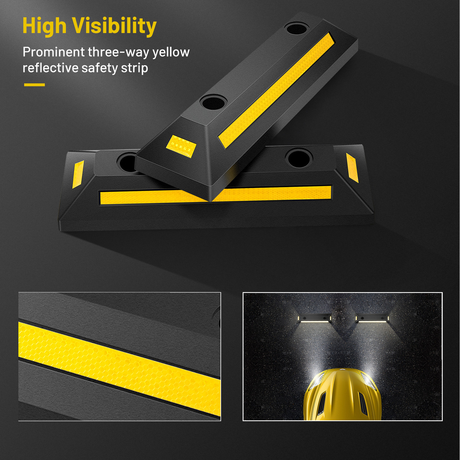 Set of 2 Floor Wheel Stopper