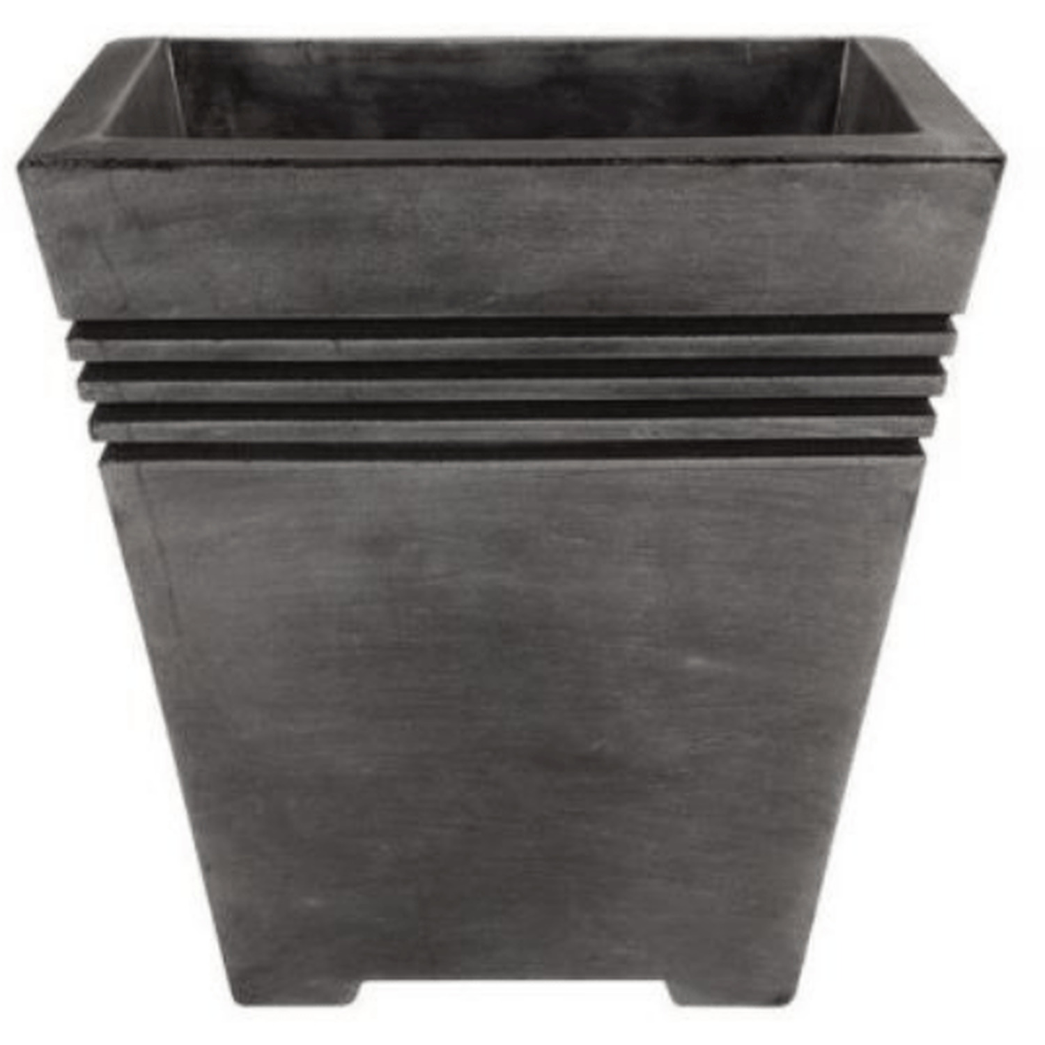 Milano Pewter Grey Square Garden Planter 32cm