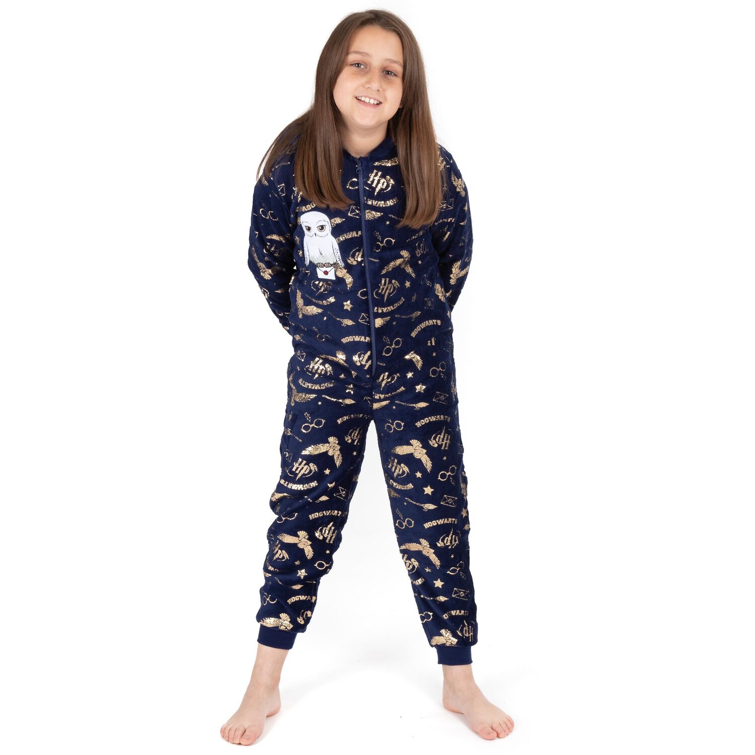 Harry Potter Hedwig Applique Girls Onesie