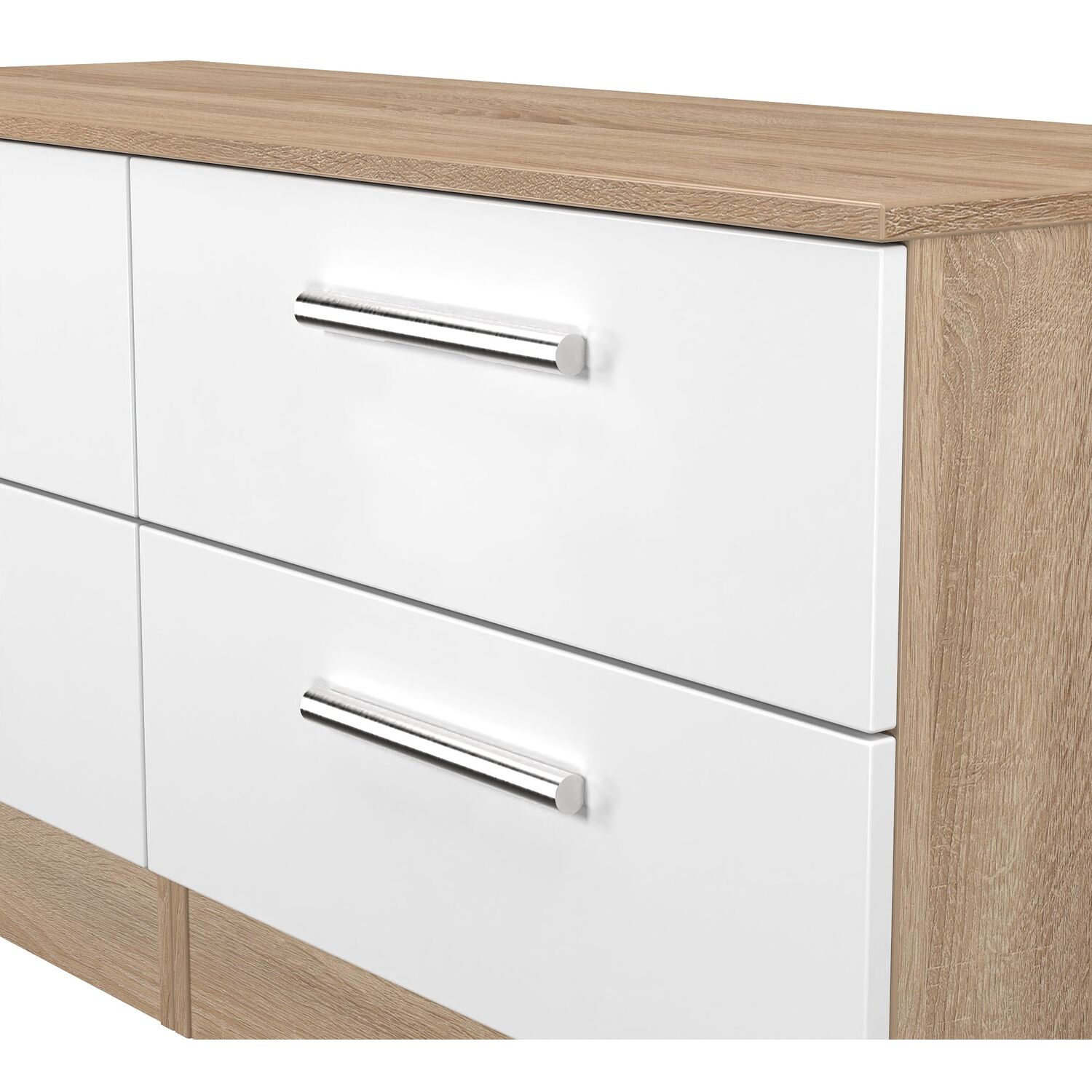 Contrast Ready Assembled 4 Drawer Bed Box