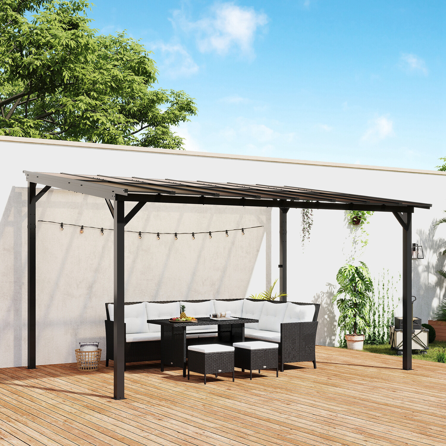 Outsunny UPF 50 Metal Pergola 3 x 34.3m