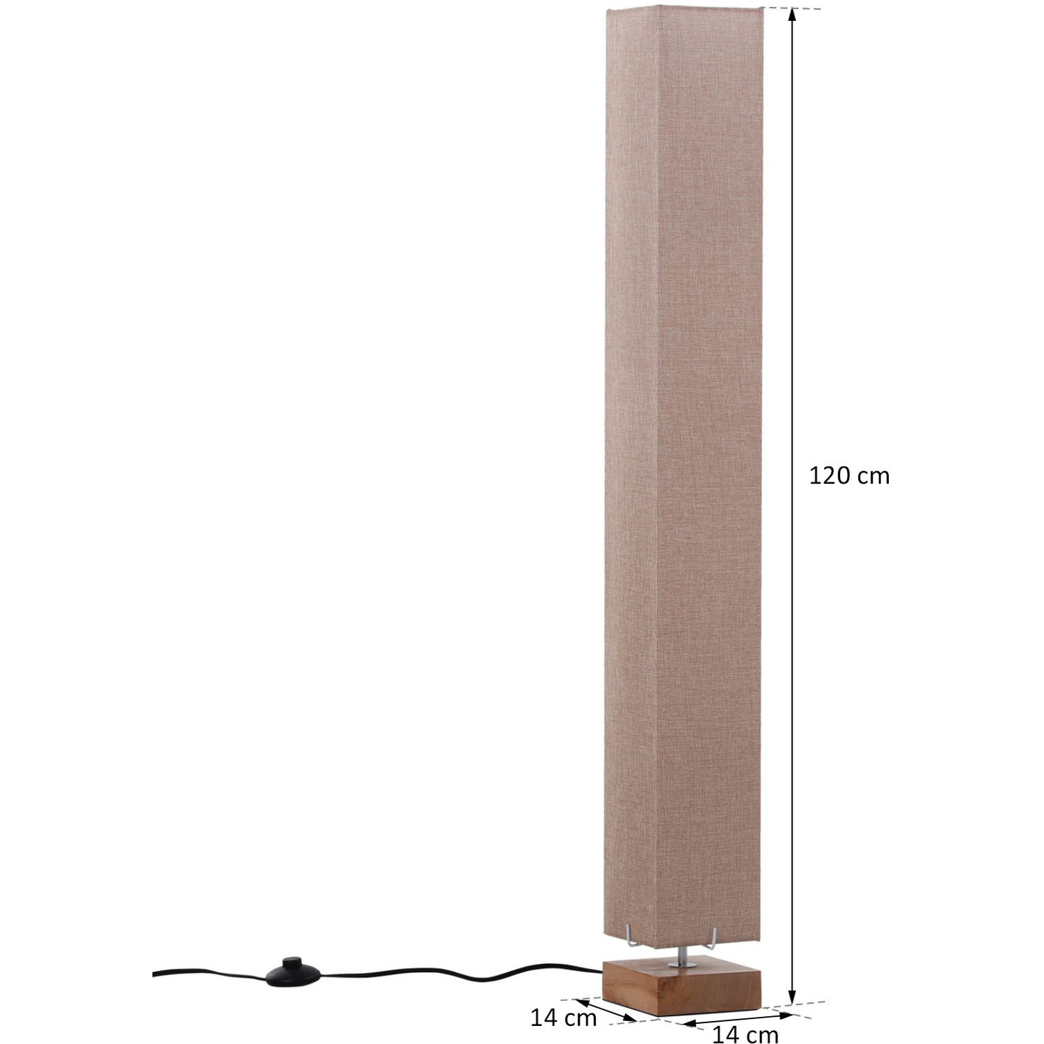 Modern 47 Inch Floor Lamp Cuboid