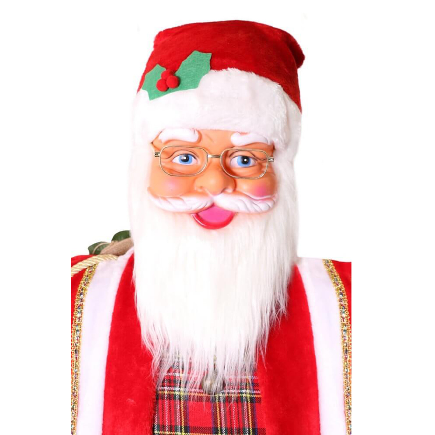 Animated Singing Santa Claus 6ft X-Large Standing Christmas Prop