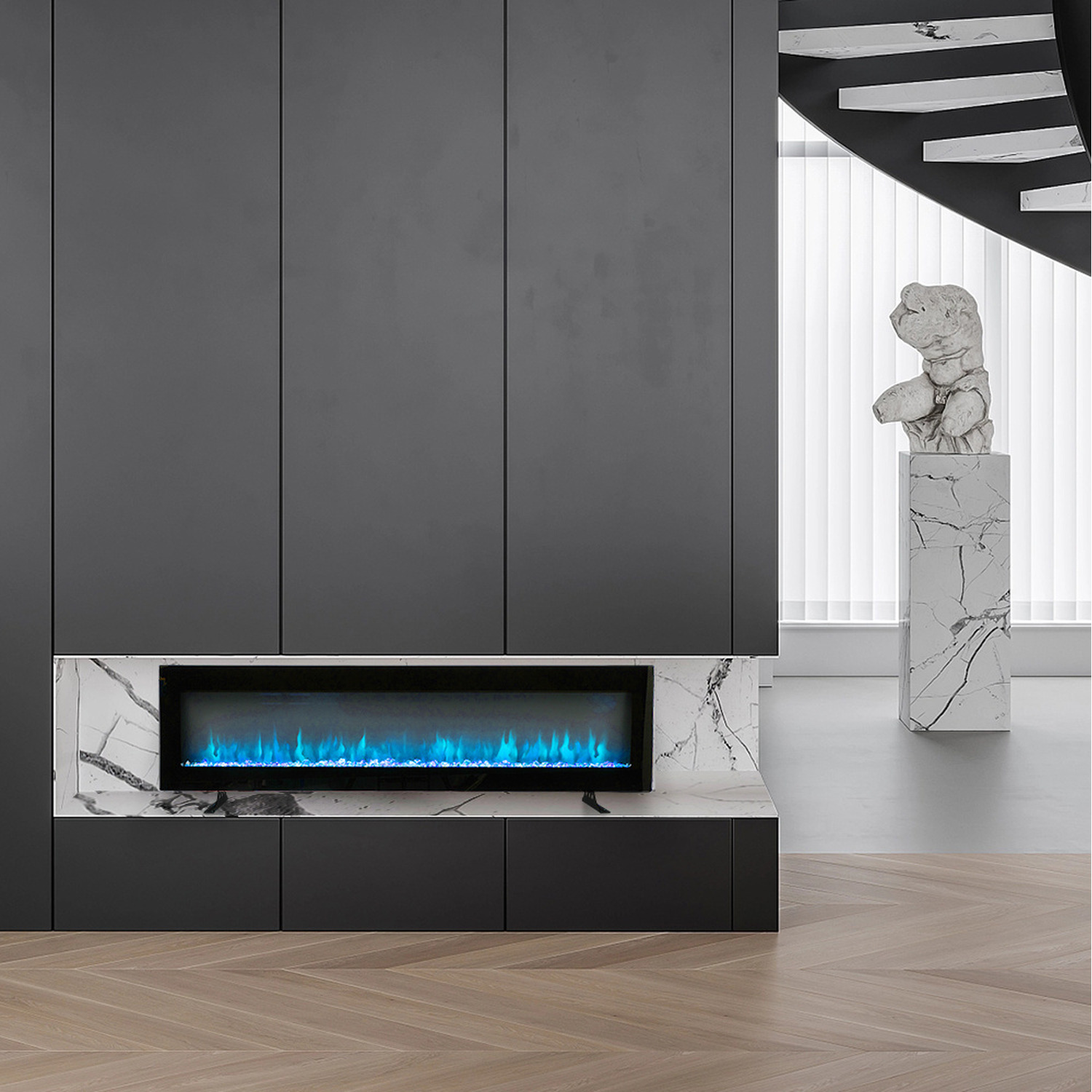 Wall Mount Electric Fireplace