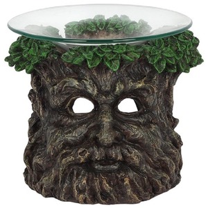 Unique Green Man Oil Burner - Decorative, Scented