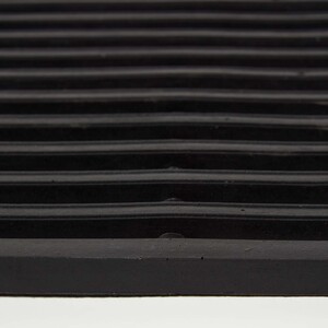 Black Grid Rubber Door Mat