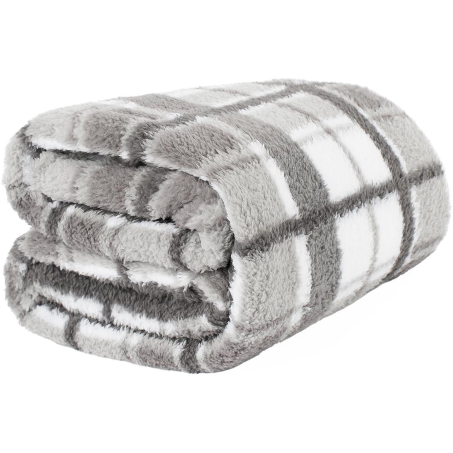 Check Tartan Teddy Blanket