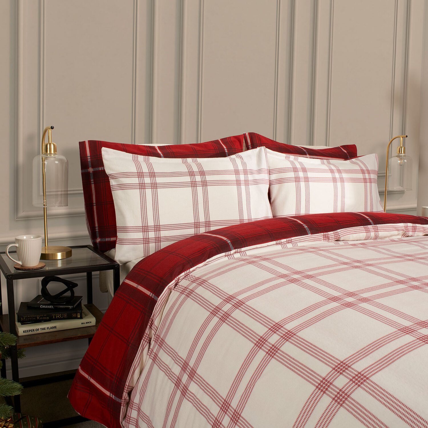 Christmas Check Duvet Cover Set